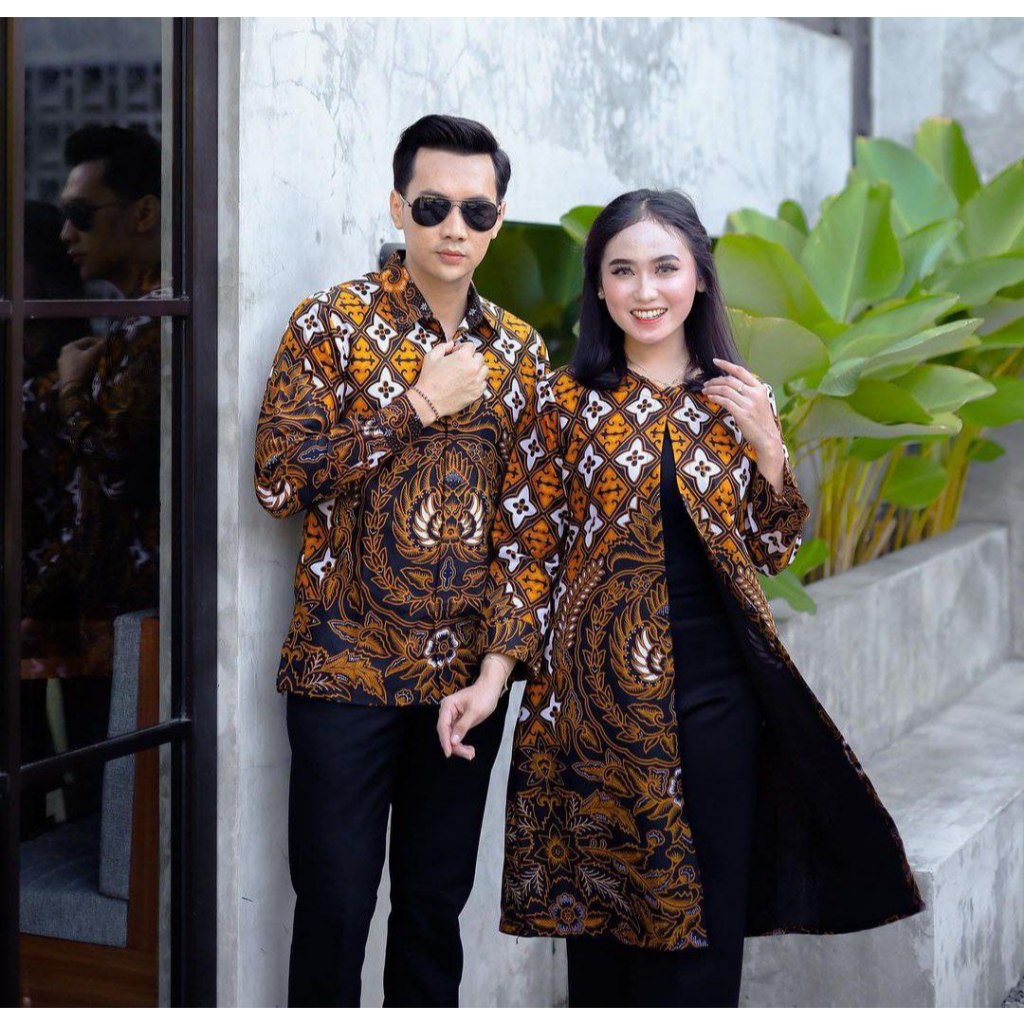 Jual Benang Raja Batik Couple Pria Wanita Tulis Primis Kombinasi Lapis ...