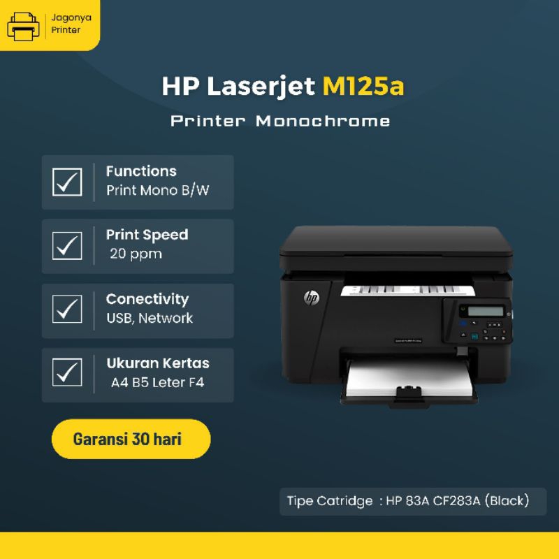 Jual Printer HP Mono Laserjet M125a Cartridge 83A | Shopee Indonesia