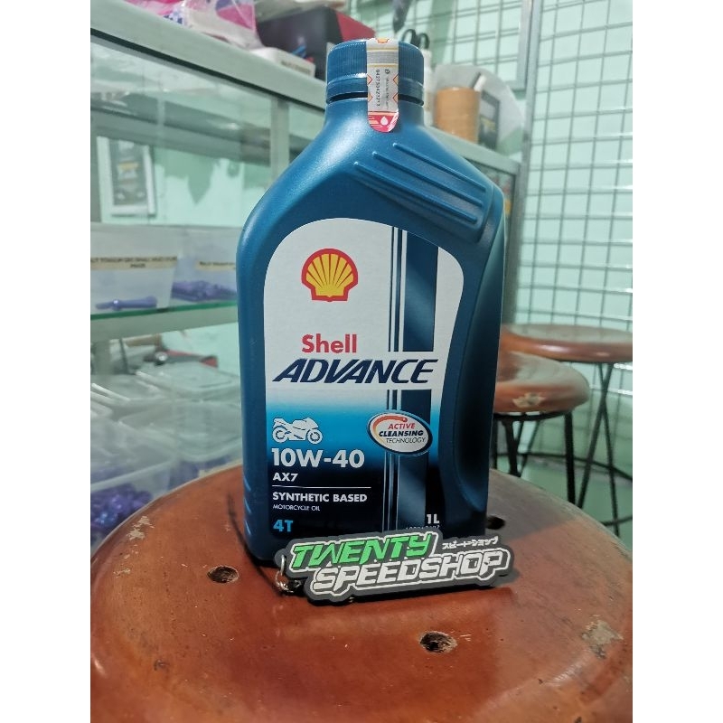 Jual OLI SHELL ADVANCE AX7 4T 1 LITER 10W-40 MOTOR MANUAL BEBEK/SPORT ...