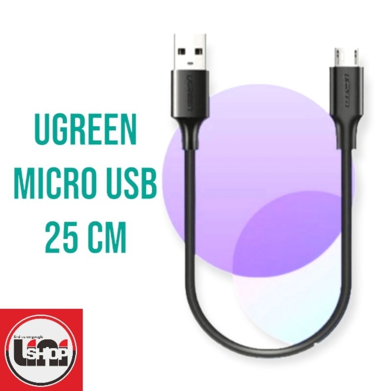 Jual Kabel micro Usb Ugreen 25cm for power bank camera | Shopee Indonesia