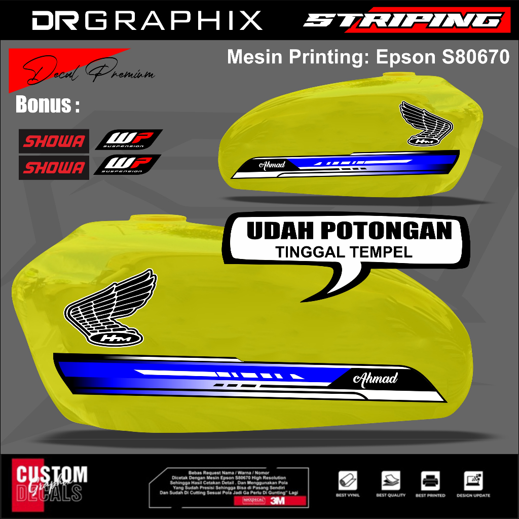 Jual Striping CB 100 Sudah Potongan - Striping CB 125 Udah Di Cutting ...