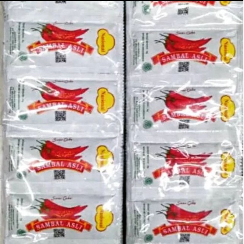 Jual 2 pak sambal asli nasional stick 9 gram isi 48 sachet | Shopee ...