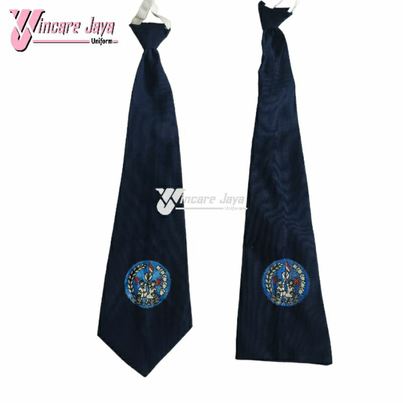 Jual Dasi TK navy sablon dasi benhur dasi biru dongker | Shopee Indonesia