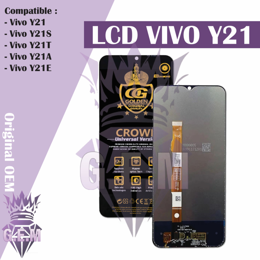 Jual LCD TOUCHSCREEN VIVO Y21 2021 / Y21S / Y16 / Y21T / Y21A COMPLETE ...
