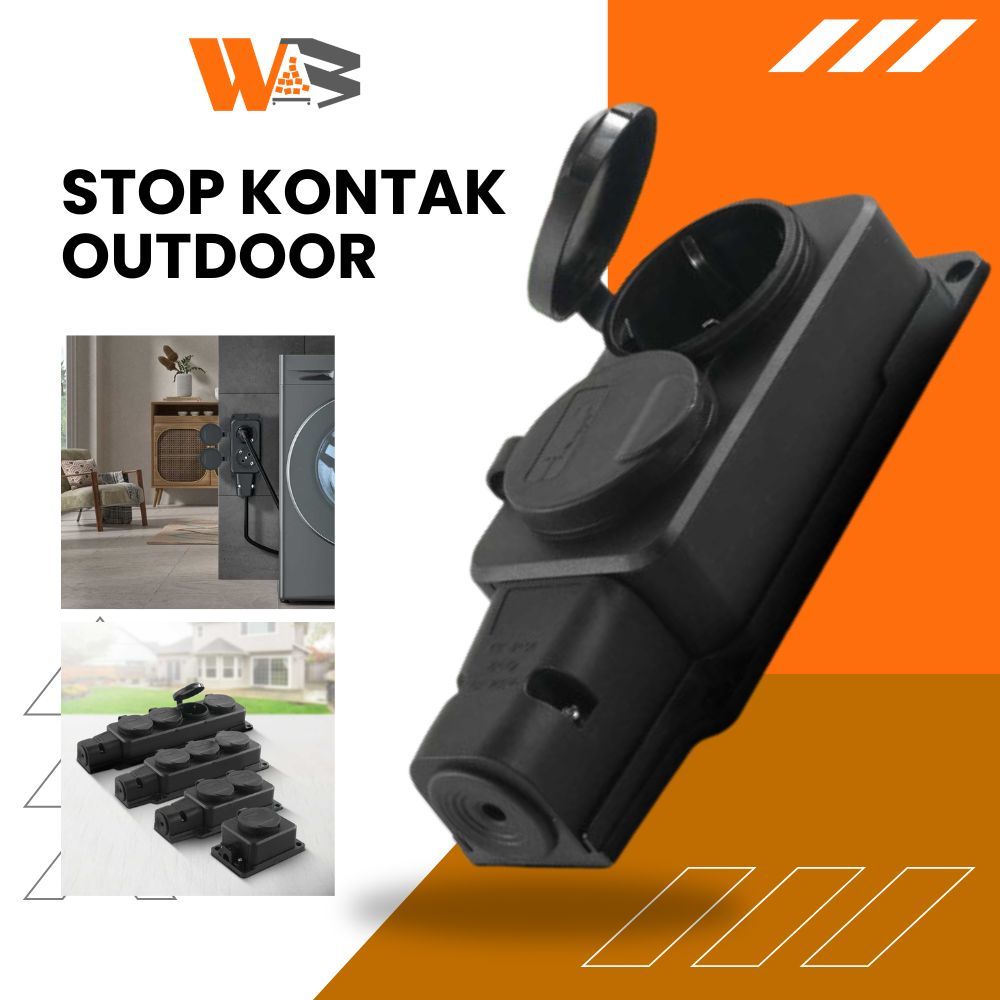 Jual Stop Kontak Outdoor Waterproof Terminal Colokan Listrik Tahan Air ...