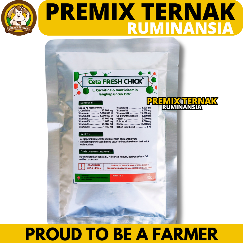 Jual CETA FRESH CHICK 100 GRAM - Vitamin Anak Ayam DOC Multivitamin ...