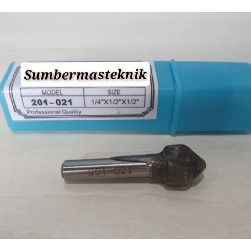 Jual MATA PROFIL ACP MATA ROUTER V GROOVE 12MM 1/4" X 1/2" 201-021 MATA ...