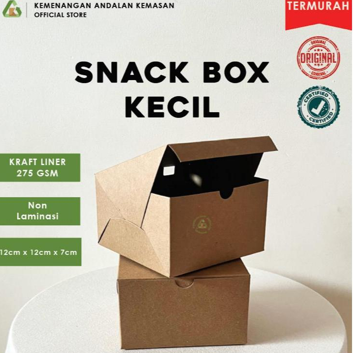 Jual SNACK BOX KECIL 12x12x7 / TIDAK LAMINASI / BOX ROTI BAKAR (WAJIB ...