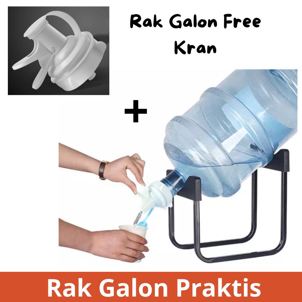 Jual Tempat Dudukan Galon Air Rak Galon - Stand Galon Aqua - Satu set ...