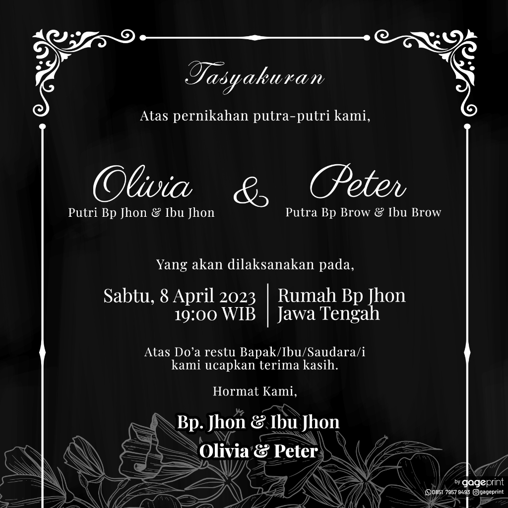 Jual Undangan Besek / Undangan Nasi Box / Undangan Tasyakuran - Kertas ...