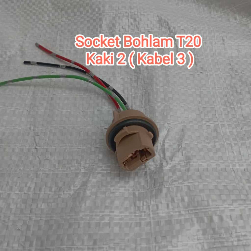 Jual Socket Lampu T20/Fitting Lampu Tancap T20 Kaki 2 seinn /Soket ...