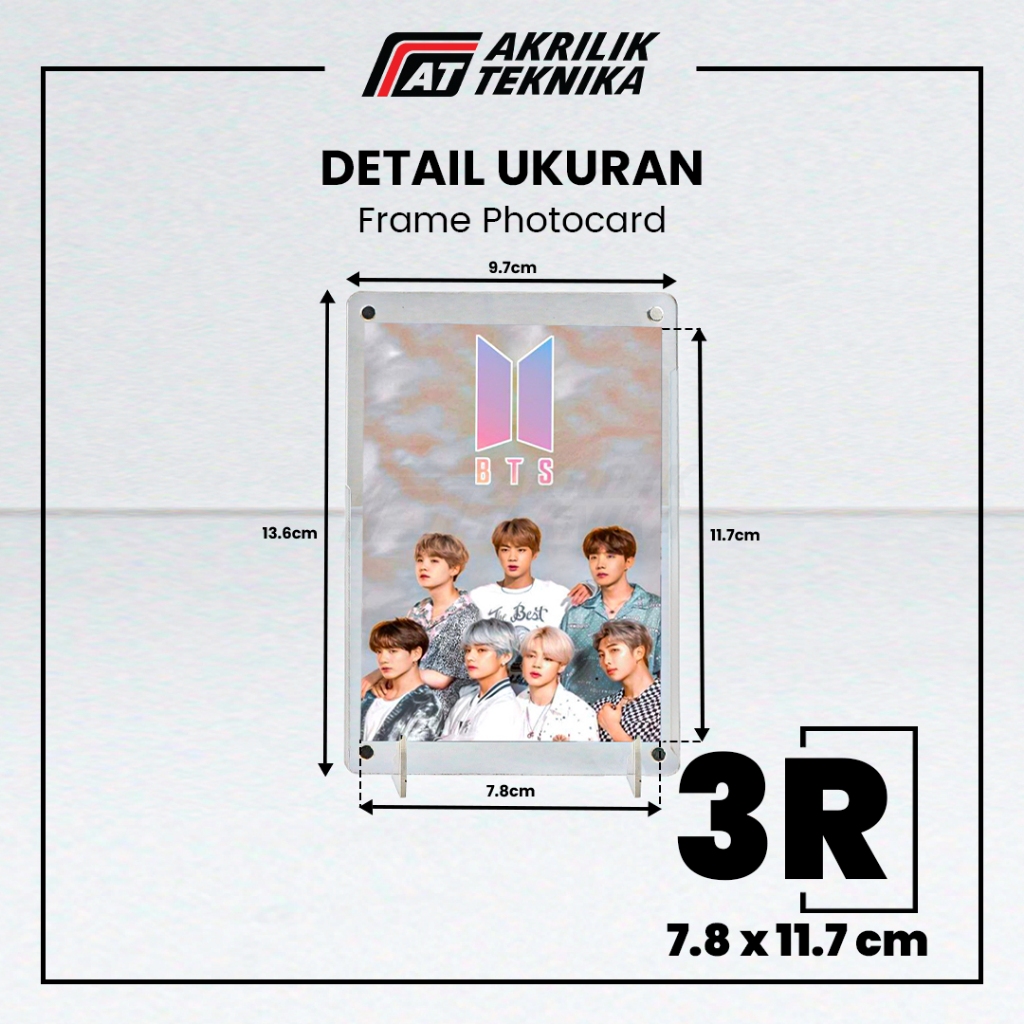 Jual Frame Photocard Korea Magnet Display Akrilik Foto 2mm - 2R 3R 4R ...