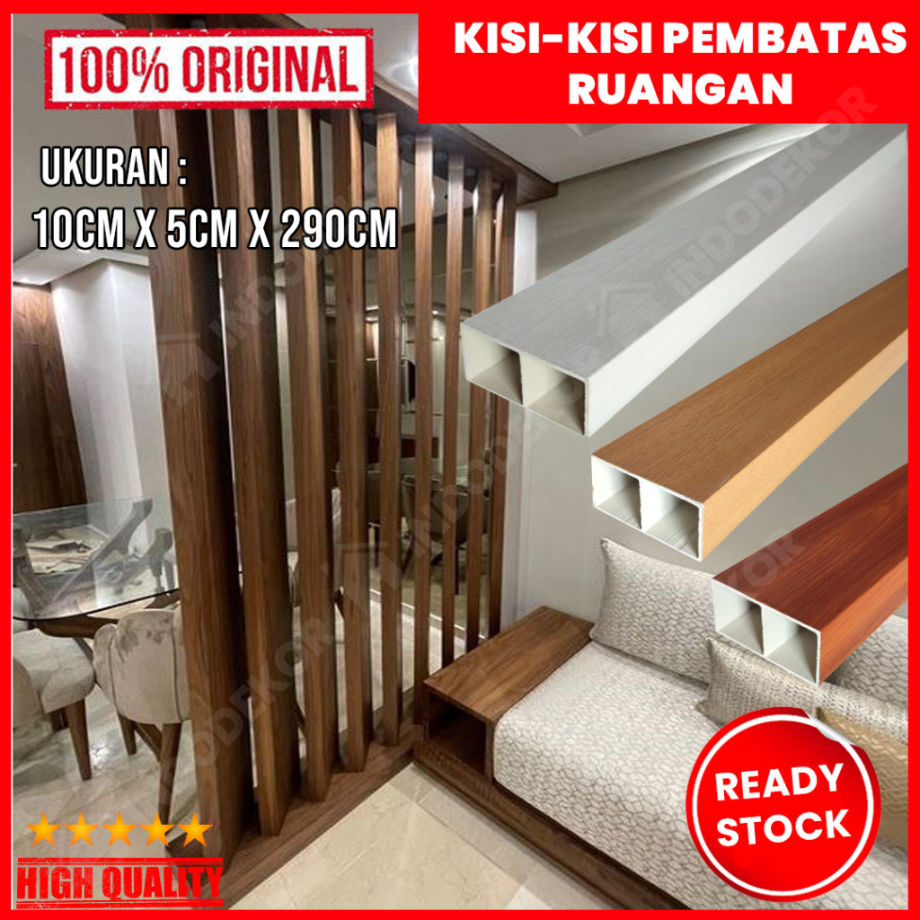 Jual Kisi-Kisi Wpc Pembatas Ruangan / Partisi Hollow Indoor Wpc Kisi ...