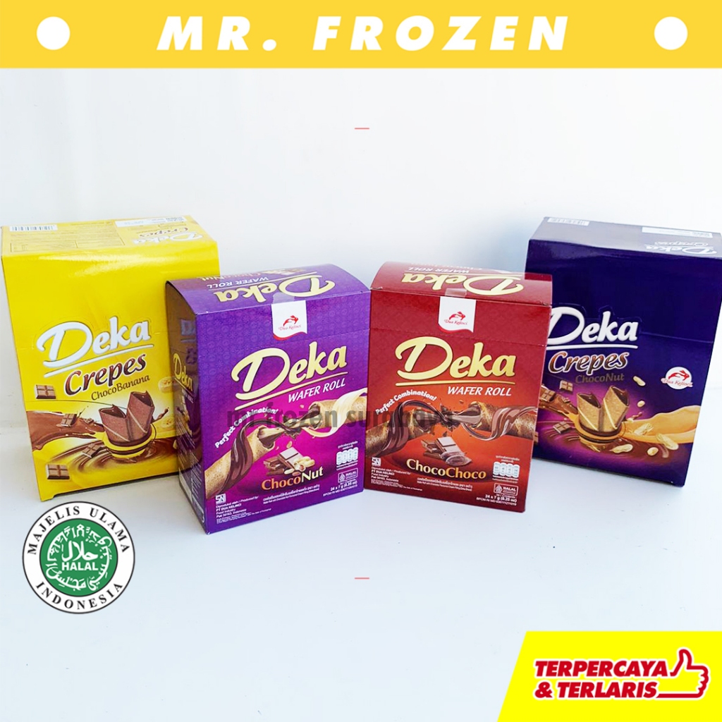 Jual DEKA - Wafer Roll Deka Crepes 1 Box FREE BUBLE WRAP | Shopee Indonesia