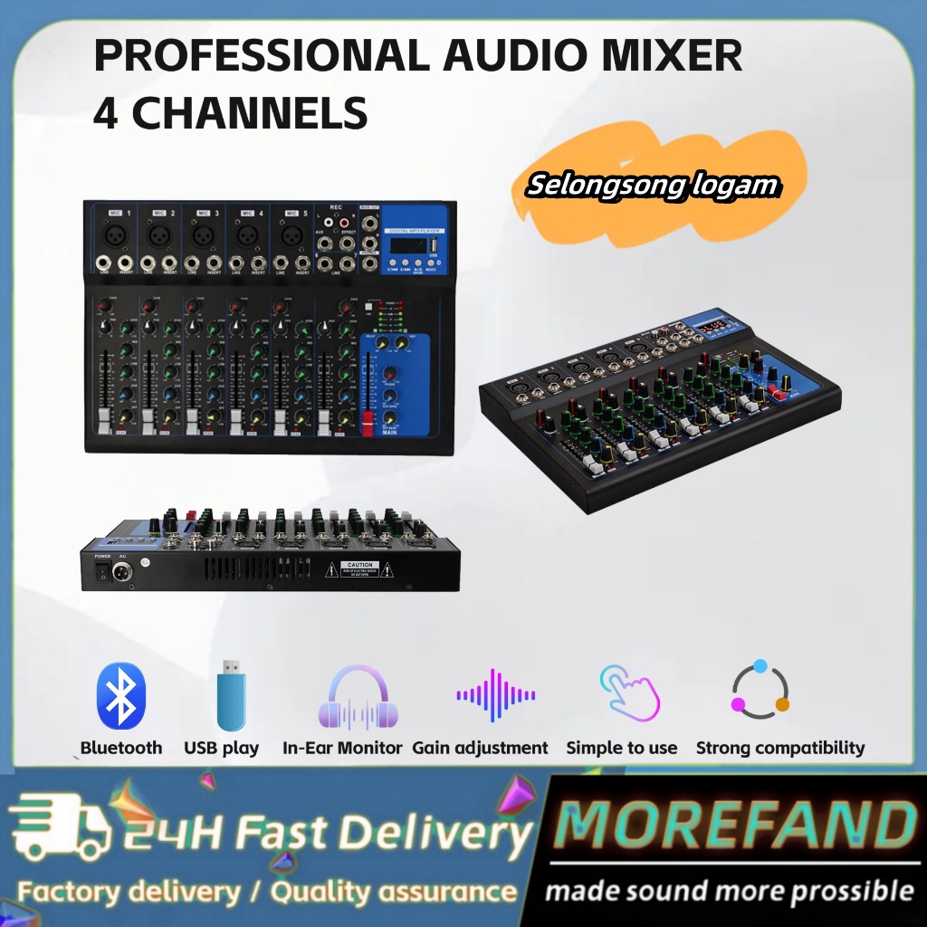 Jual AUDIO MIXER profesional 7-channel F7 mixer penguat kinerja ...