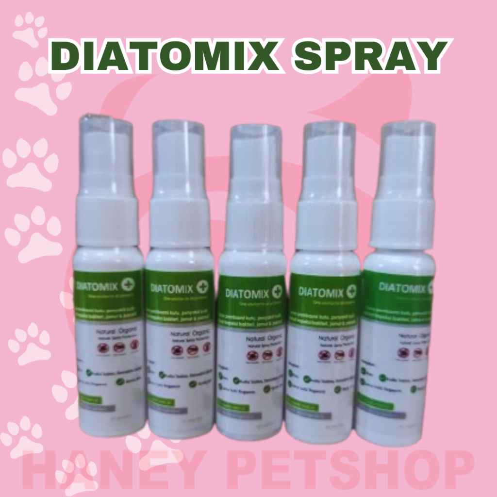 Jual Diatomix Spray 20 ML | Obat Kutu Scabies Demodex Borok Jamur Kucing Anjing | Shopee Indonesia