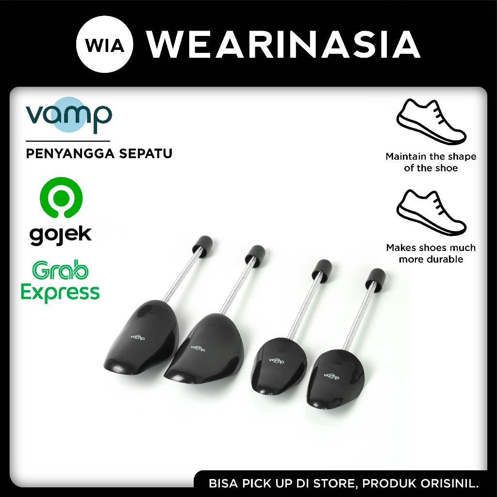 Jual WIA Vamp Shoe Tree by Easy Cleen Shoes Saddle / Shapper ...