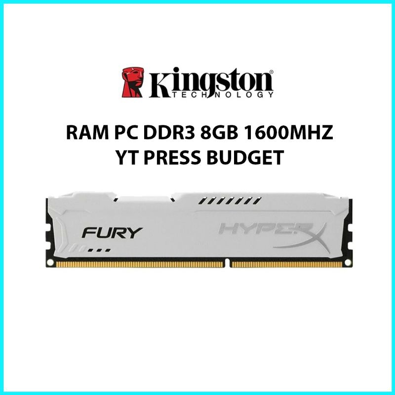 Jual RAM PC DDR3 Kingston Hyper X Fury 8GB 1600MHZ Garansi Resmi ...