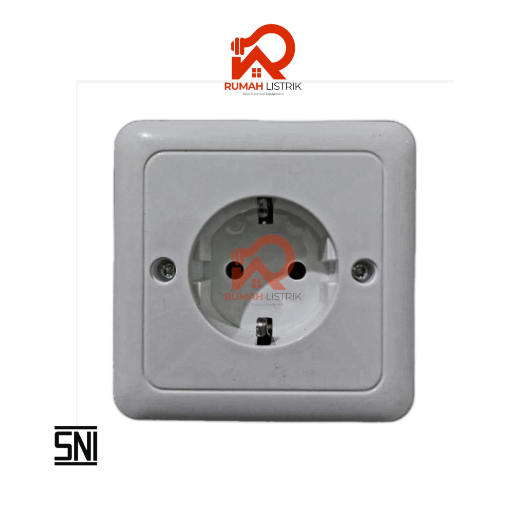 Jual Lumment 6920 IB Stop Kontak Tunggal/Inbow Colokan Listrik Putih ...