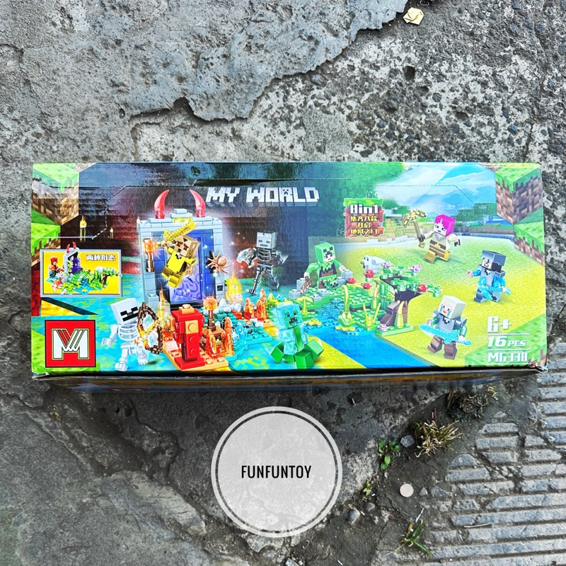 Jual Minecraft Mainan Balok-Roblox My World Mainan Anak Block- Roblok ...