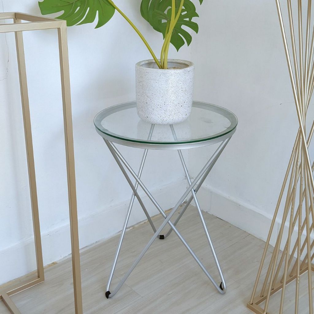 Jual Meja Sisi Bulat End Table Meja Kecil Bundar Aestethic Round end ...
