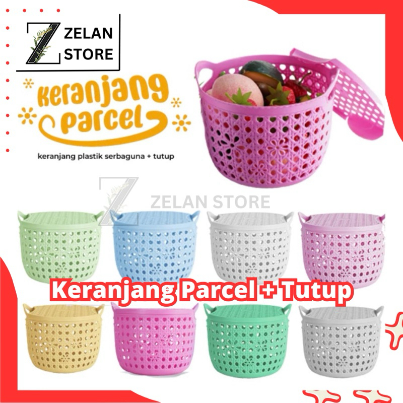 Jual Keranjang Bulat + Tutup / Tempat Parcel Parsel Hampers Alat ...