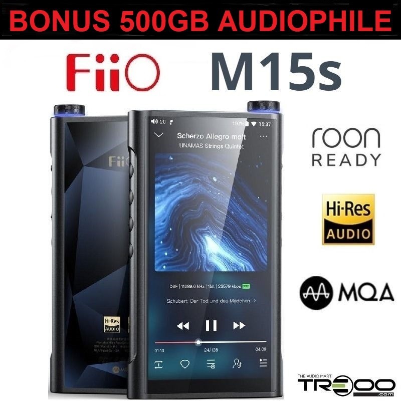 Jual Fiio M15S / M15 S / M 15S Premium Hi-Res DAP (BONUS AUDIOPHILE 500GB) | Shopee Indonesia