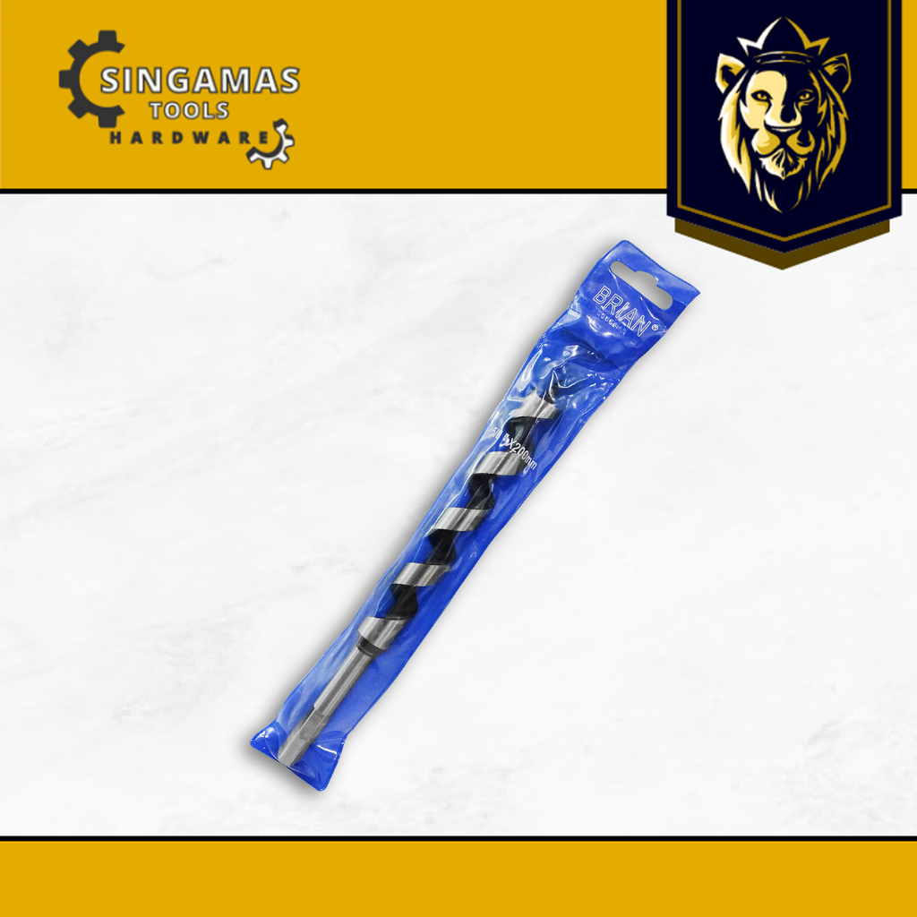 Jual BRIAN Mata Bor Kayu 5/8" x 200 mm - Wood Auger Bit | Shopee Indonesia