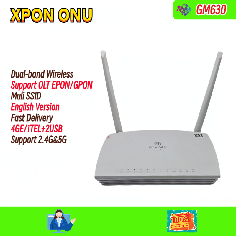 Jual GM630 EPON GPON XPON ONU ONT English Firmware Version 4GE WIFI ...