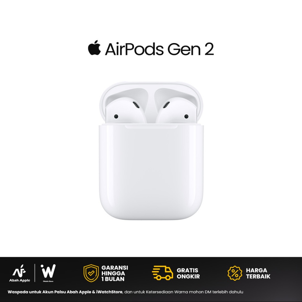 Jual AirPods Gen 2 Original (SECOND) | Shopee Indonesia