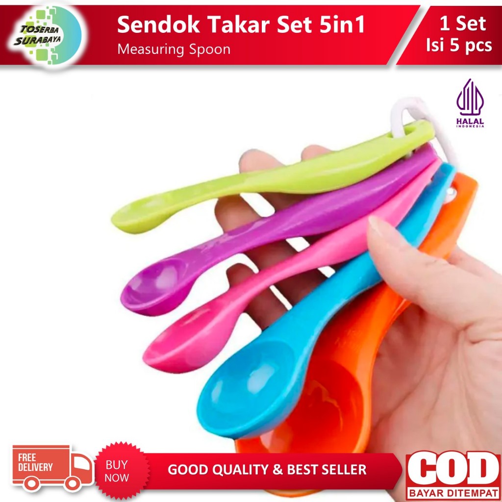 Jual SENDOK TAKAR Set 5in1 / Sendok Ukur Bumbu Dapur Sendok Takaran ...