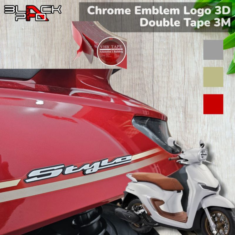 Jual Motopad27 emblem garnish motor Stylo 160 Logo 3D timbul Honda New ...