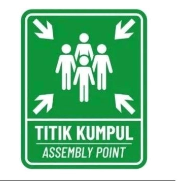 Jual PAPAN DAN PLANG TITIK KUMPUL/JALUR EVAKUASI/ASSEMBLY POINT | Shopee Indonesia