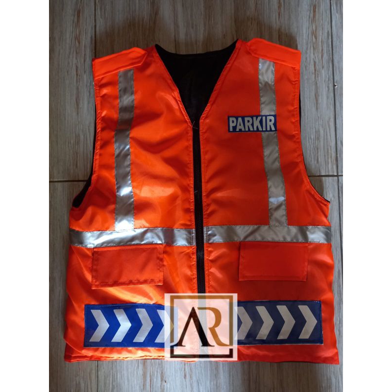 Jual Rompi Parasut Orange | Rompi Parkir murah | Rompi parasut tebal ...