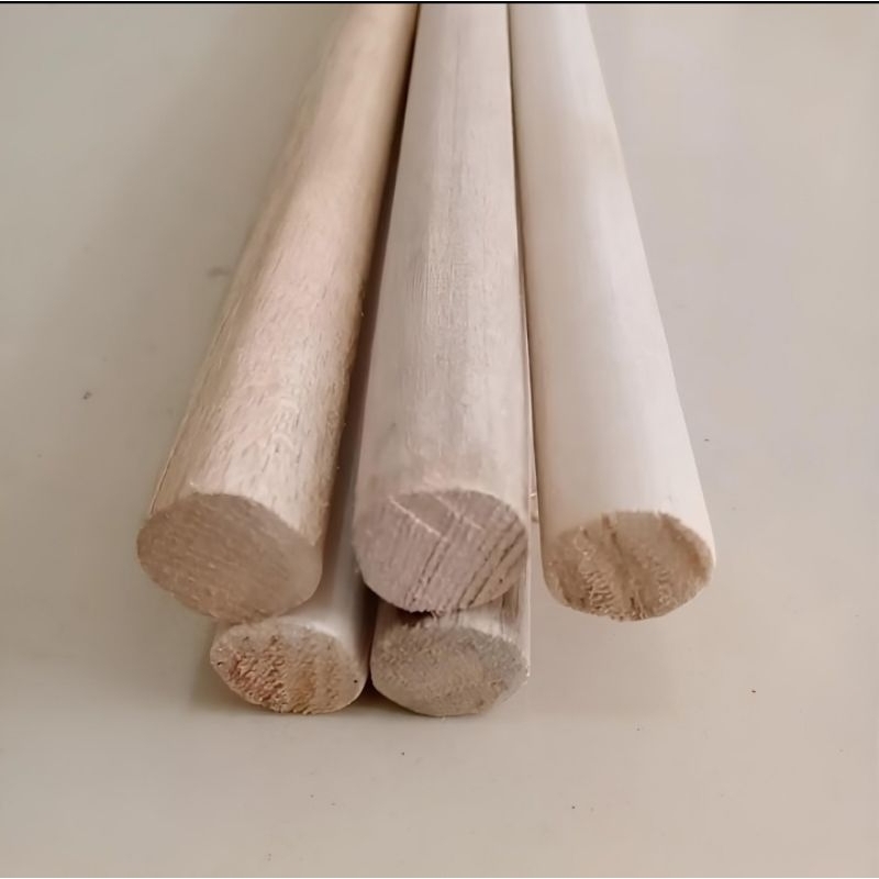 Jual Kayu Balsa Dowel Bulat Untuk Maket, Bridge, Pesawat, Kerajinan ...