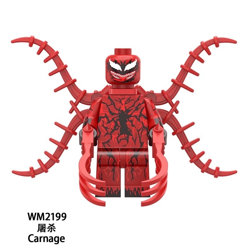 Jual Mini Action Figure Carnage Villain Marvel Brick Mainan Balok Rakit ...