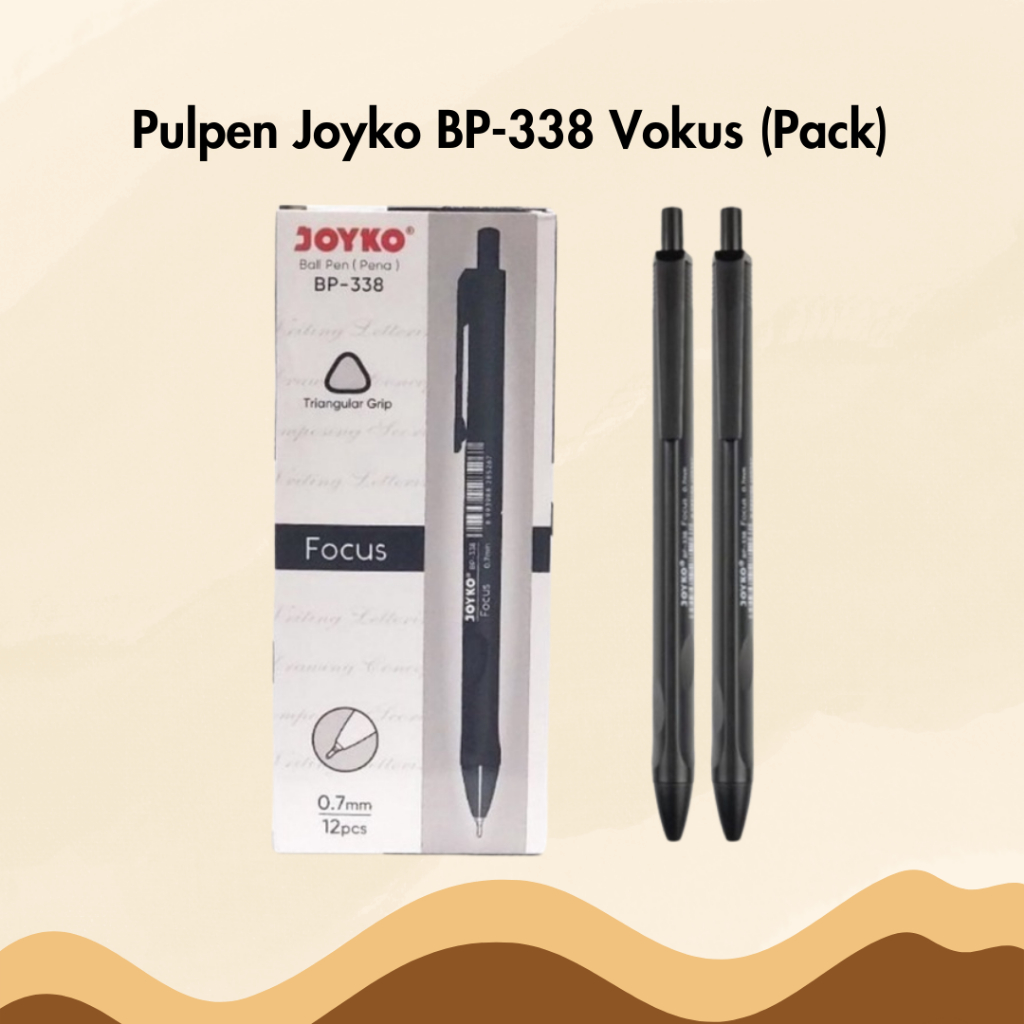 Jual Pulpen Joyko BP-338 Vokus 0.7 mm 1 Pack Isi 12 Bolpen Bolpoin Ballpoint Pena Pen | Shopee ...