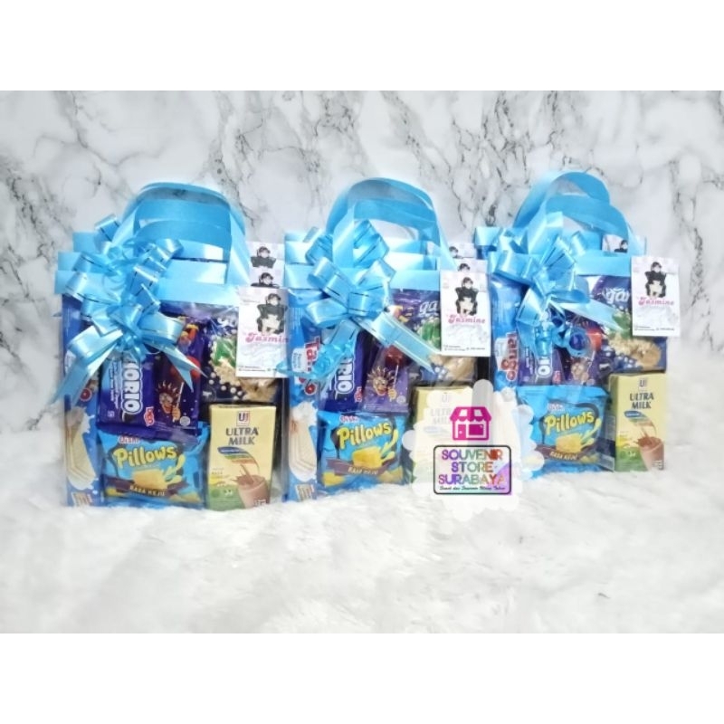 Jual Paket snack serba biru || Bingkisan snack ultah anak 8rban ...