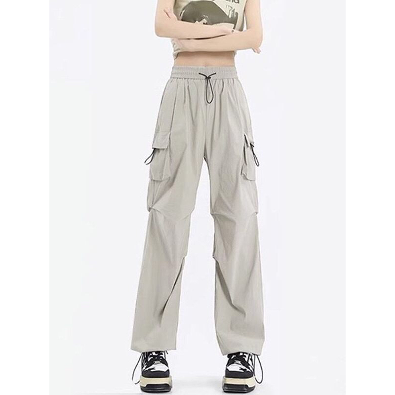 Jual Kiya Cargo Pants Wanita Highwaist Loose Korean Style Jumbo Celana Kargo Wanita Terbaru ...