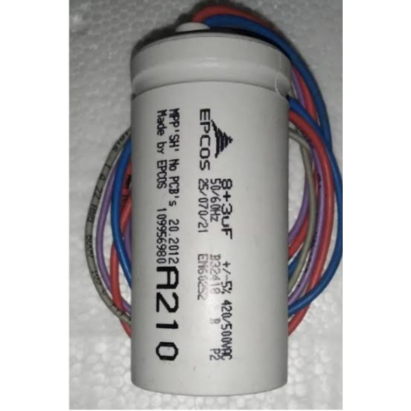 Jual Capasitor 8uf +3uf Original polytron | Shopee Indonesia