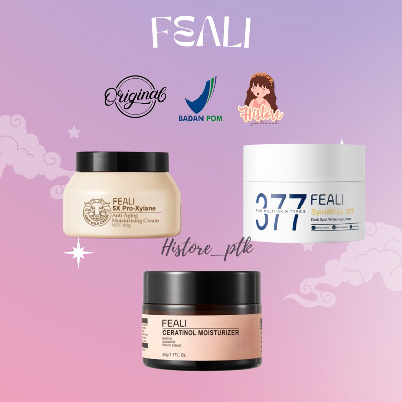 Jual FEALI Moisturizer Cream and Goat Milk / Symwhite 377 Dark Spot ...