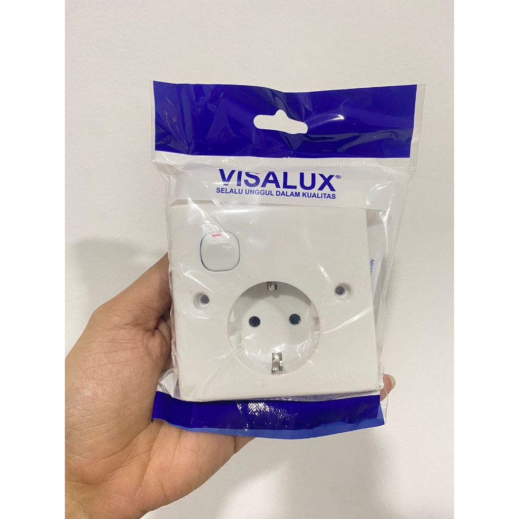 Jual Stop Kontak + Saklar Engkel Visalux OB VSE3116A | Shopee Indonesia