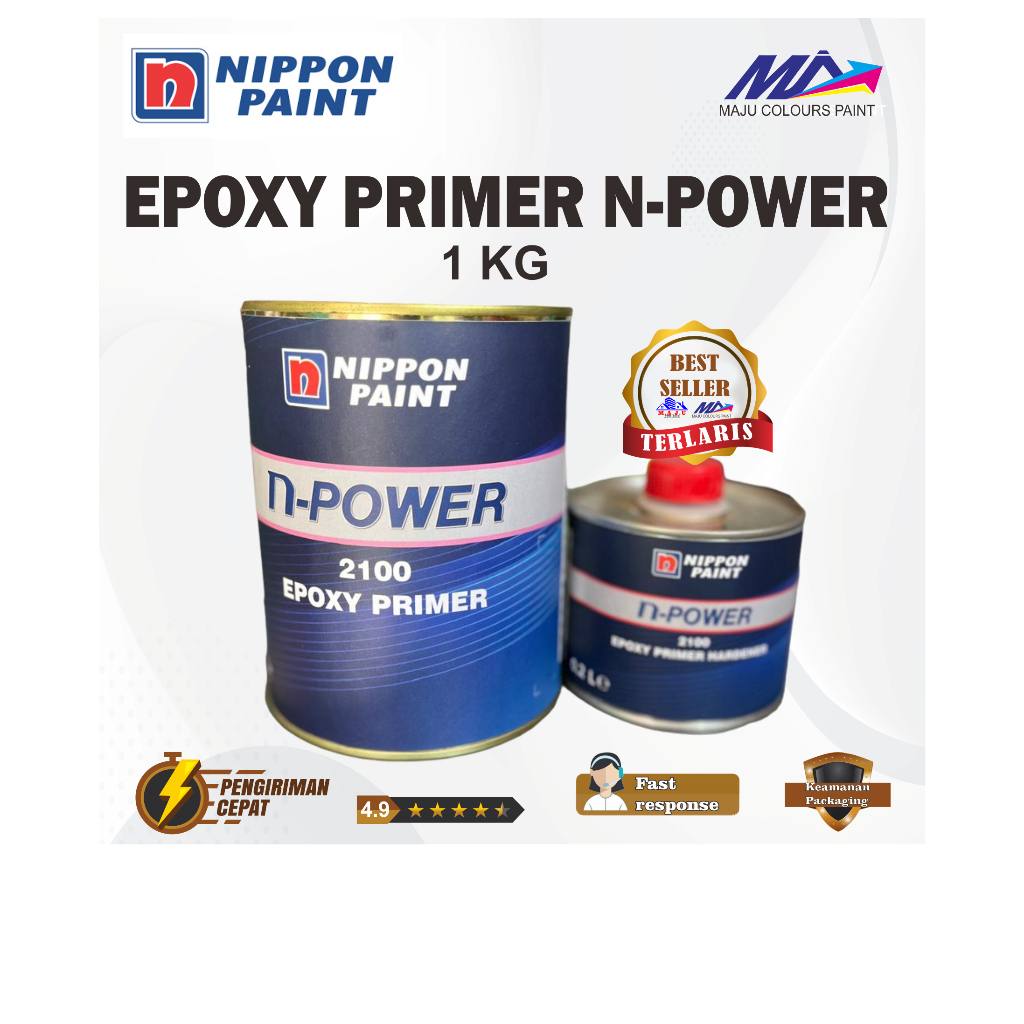 Jual NIPPON PAINT EPOXY PRIMER N-POWER 2100 (1 LITER) | Shopee Indonesia