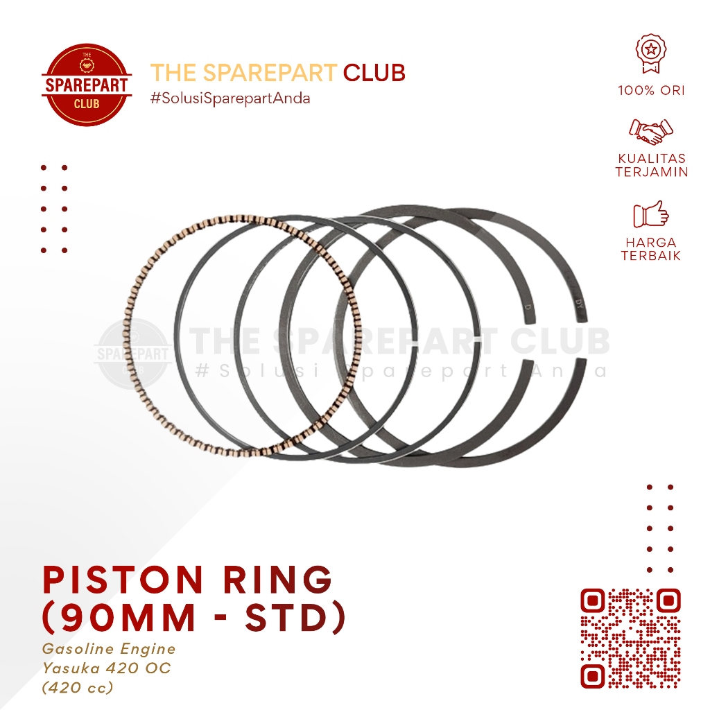 Jual Ring Seher Engine Yasuka GX420 GX 420 T OC Orange - Piston Ring ...