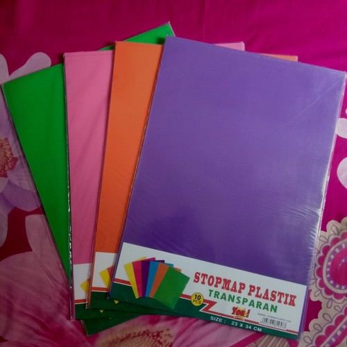 Jual Clean Folder Map L Warna Random- STOPMAP Plastik Transparant ...