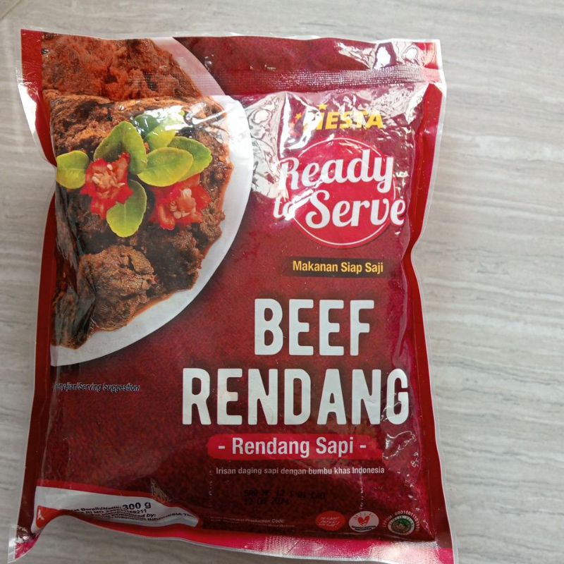 Jual FIESTA Ready to Serve RTS Beef Rendang 300g | Shopee Indonesia