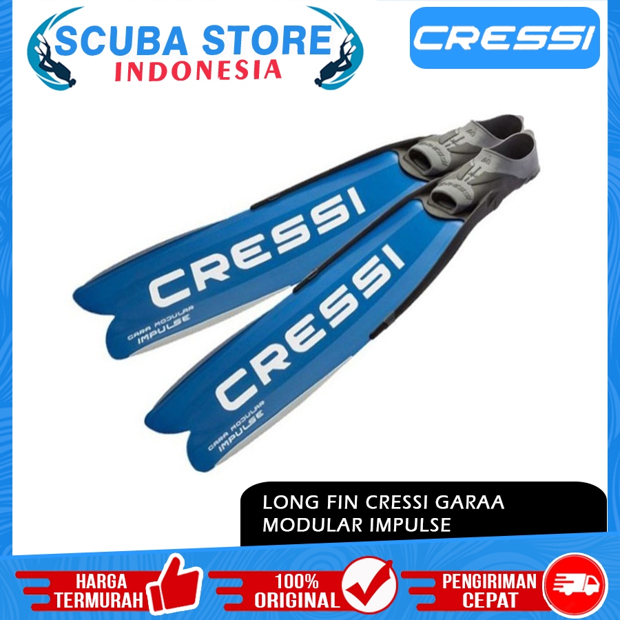 Jual Long Fin Freediving Cressi Gara Modular Impulse Fin Freedive ...