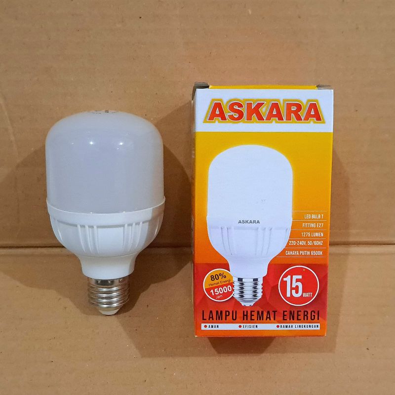 Jual Bola lampu hemat energi ASKARA putih 6.500K 15watt SNI | Shopee Indonesia