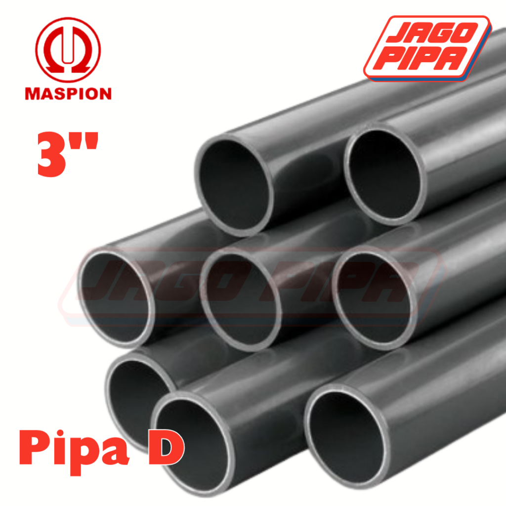 Jual Maspion Abu Pipa D 3 Inch PVC 4 Meter Paralon 3" ABU | Shopee ...