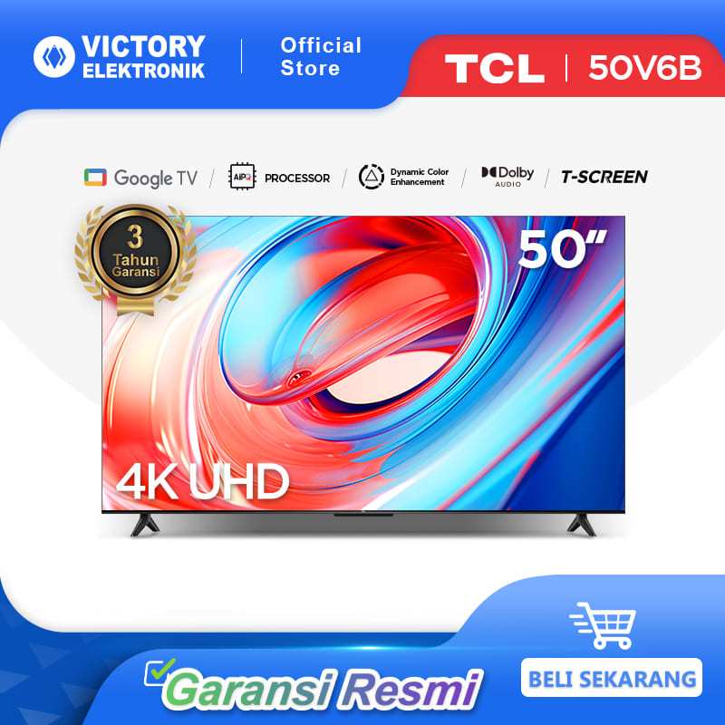 Jual TCL Smart TV - 50 Inch - 4K UHD Google TV - T-Screen - Dolby Audio ...